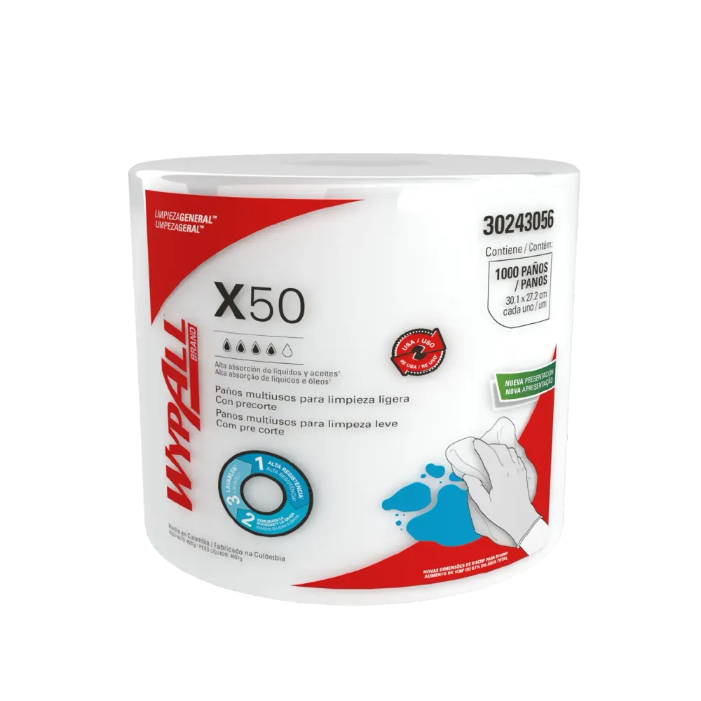 Paños de Limpieza WypAll X50 Jumbo